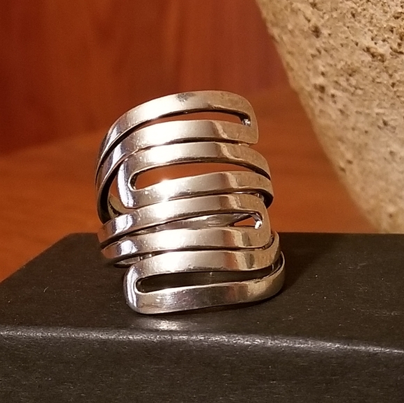 Silpada | Jewelry | Silpada Sterling Silver Maze Ring Sz 8 | Poshmark